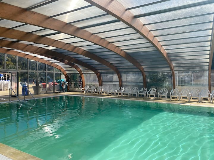 Piscine Couverte à 28 Degrés à La Brise Du Ferret - Lège-Cap-Ferret