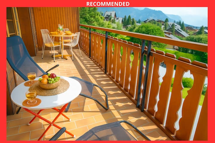 Chalet Capricorne Vue Montagne | Balcon - Gryon