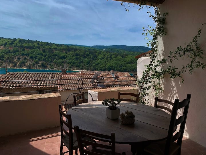 Charmant Vue Lac Avec Terrasse - "Moana" - Aiguines