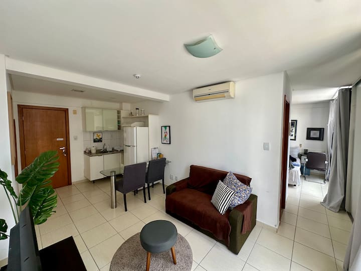 Lindo Apt 1/4 +Sala Em Frente Ao Salvador Shopping - Rio Vermelho