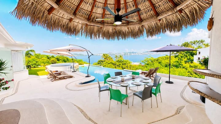 7br Villa With Private Pool & Spectacular Views - Acapulco