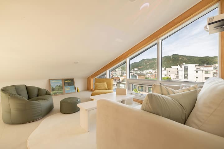 편안한 뷰의 복층/엘레베이터/지하철 도보3분/전통시장 #롯데타워#올림픽공원#한강#로컬 - 남양주시