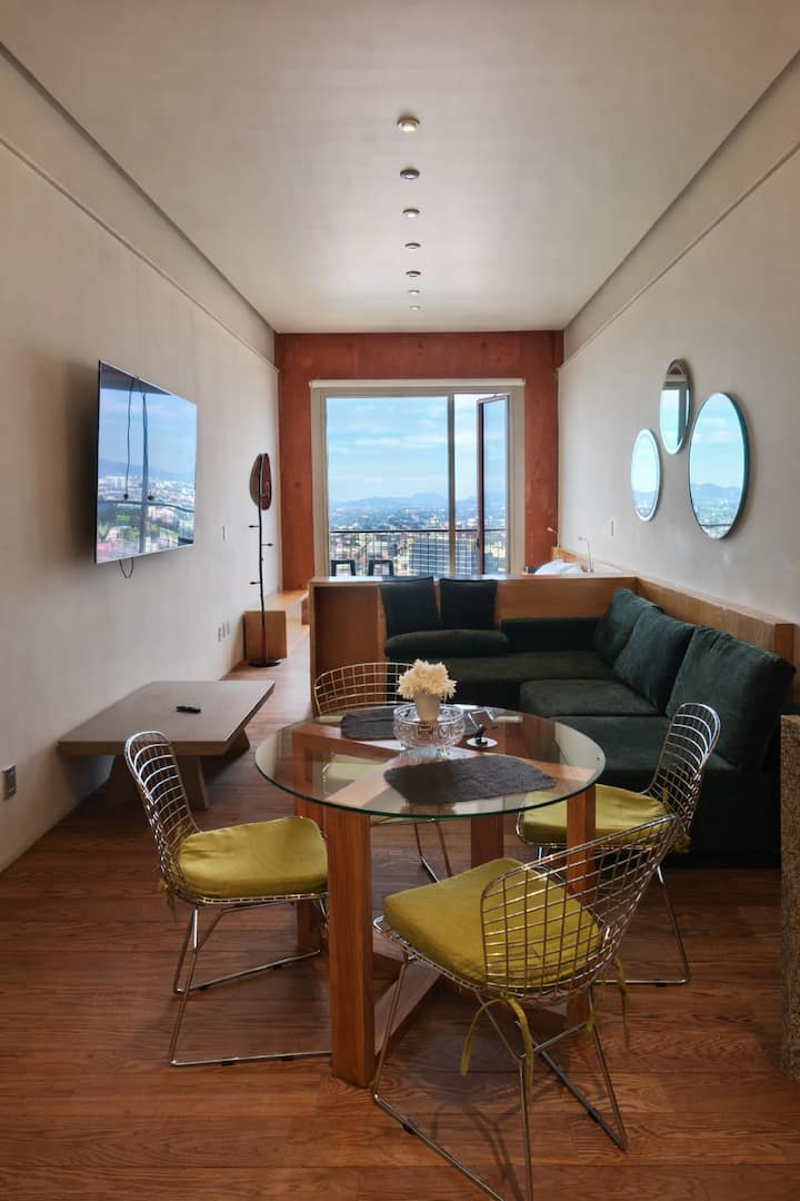 Departamento Hermosa Vista Panorámica De La Ciudad - Mexico