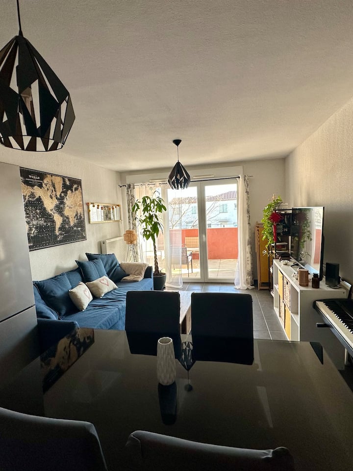 T2 Cosy Balcon – Côte Bleue Proche Mer - Port-de-Bouc