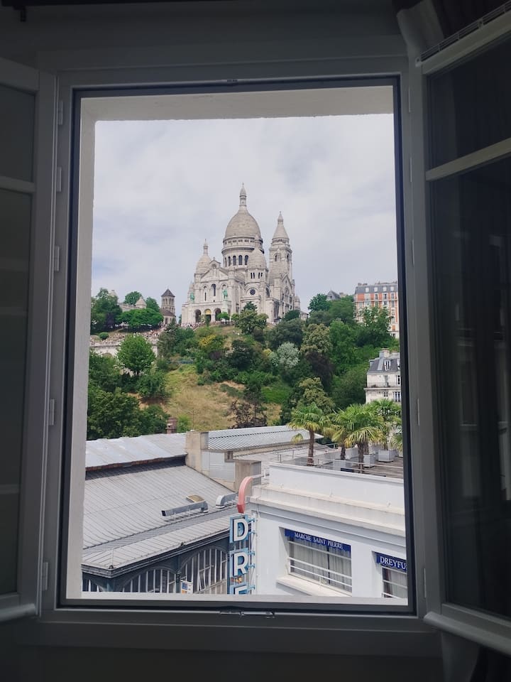 Studio D'artiste Avec Vue Sur Le Sacré Coeur - París