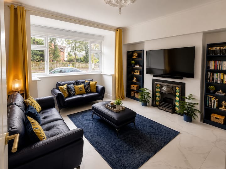 Stylish 5br Home-3bth-prime Area-sleeps 11 2500sqf - Leicester