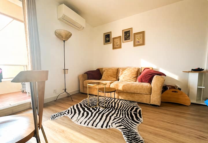 Bright Apt With Pool And Garage Last Floor - Marineland - Antibes