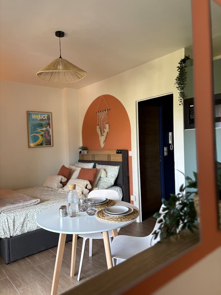 Studio Cosy Tout Confort (Wifi, Clim & Parking) - La Valette-du-Var