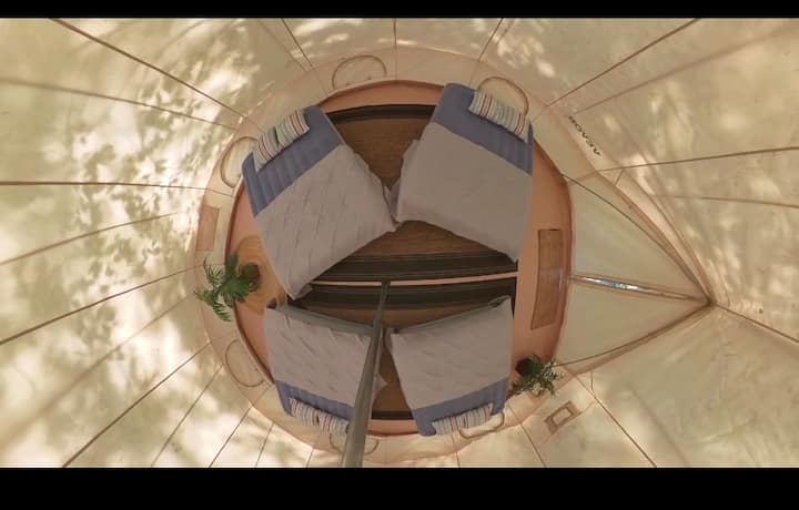 Yokahu Bell Tent, Taino Woods - Bethel, NY