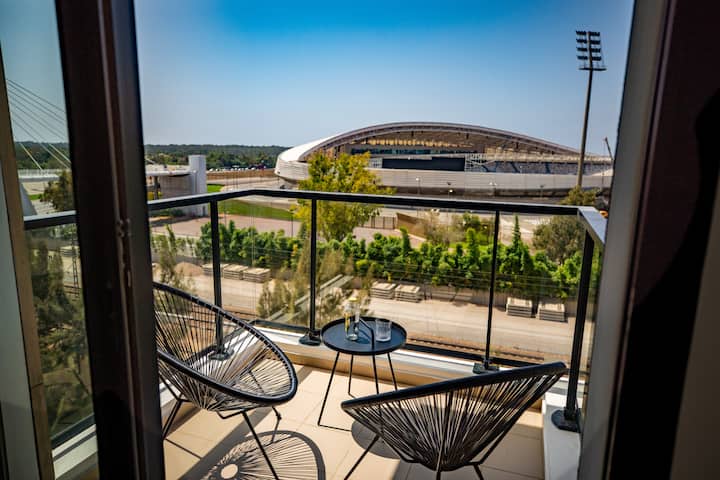 Appartement Lumineux Avec Vue Piscine Et Stade - Rabat