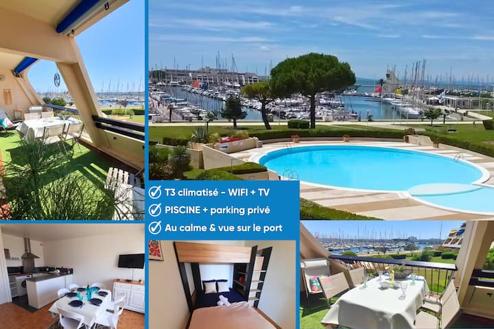 Port Horizon -  Terrasse Vue Port Piscine A/c Wifi - Aigues-Mortes