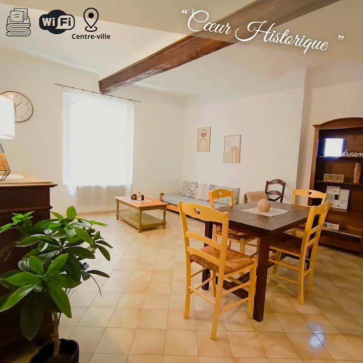Cœur Historique-rue Des Marchands- Spacieux & Wifi - Manosque