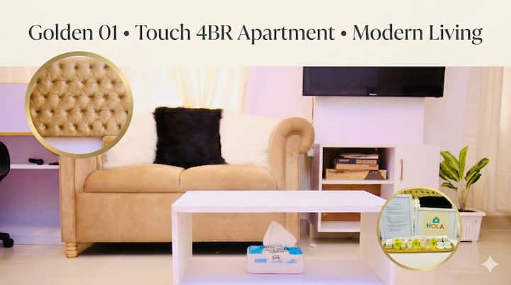 Golden 01 • Touch 4br Apartment • Modern Living - Dacca