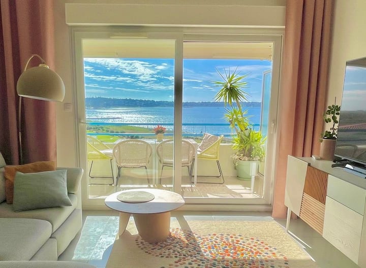 Vue Mer 2 Chambres+mezzanine Piscine Plage Parking - Juan-les-Pins