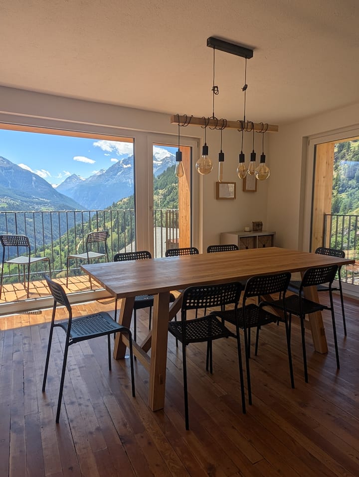 Familienfreundliches Bergchalet - Visperterminen