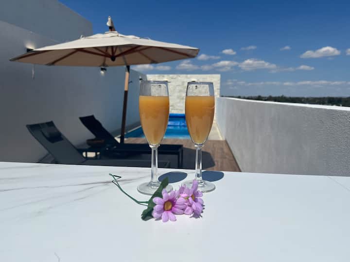 Carranza Views! Heated Pool, Kingbed & Workspace - San Luis Potosí