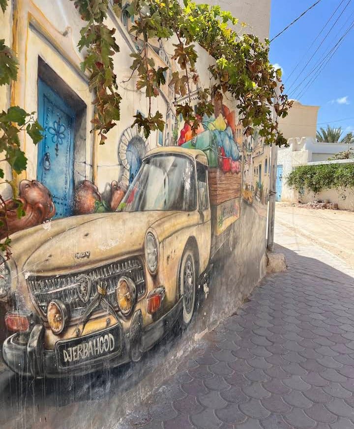 Dar Chedly : Vue Panoramique & Street Art - Djerba