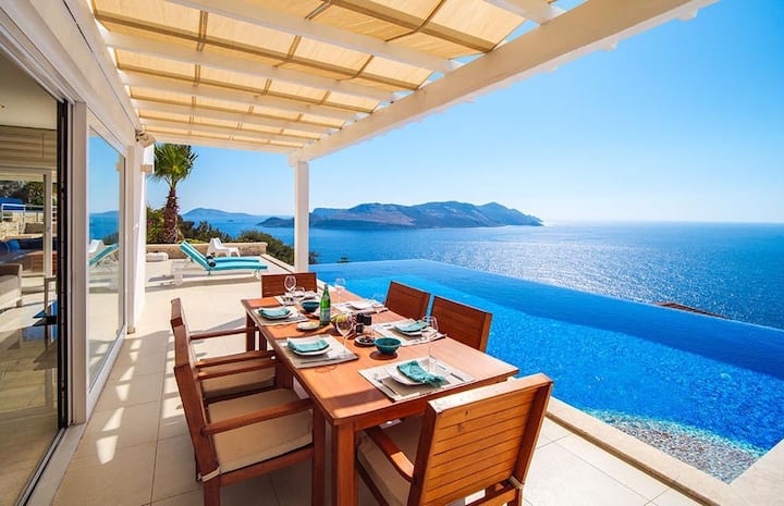High Quality 4 Bedrooms Infinity Pool Villa - Kaş