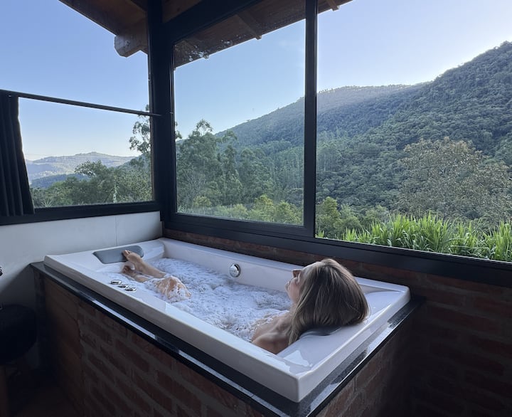 Cabana, Banheira, Vista Montanhas E Café Da Manhã - Nova Petrópolis