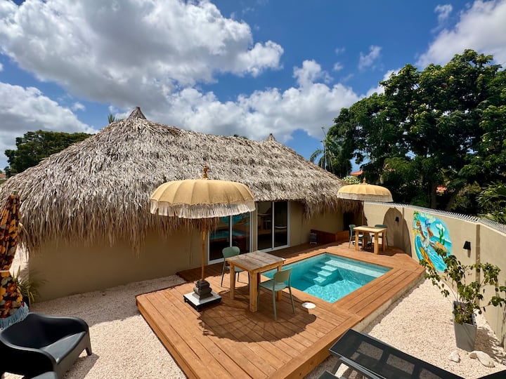 Palapa-style Apartment With Pool | Kas Pelikan #1 - Curaçao