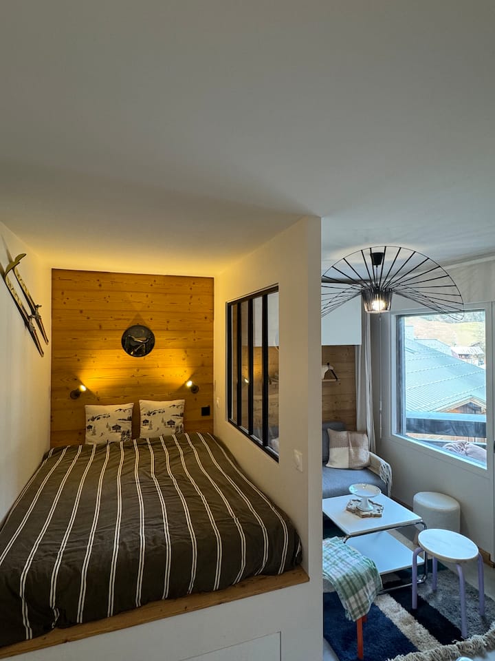 Hyper Centre - Studio Calme Et Neuf Avec Coin Nuit - Samoëns