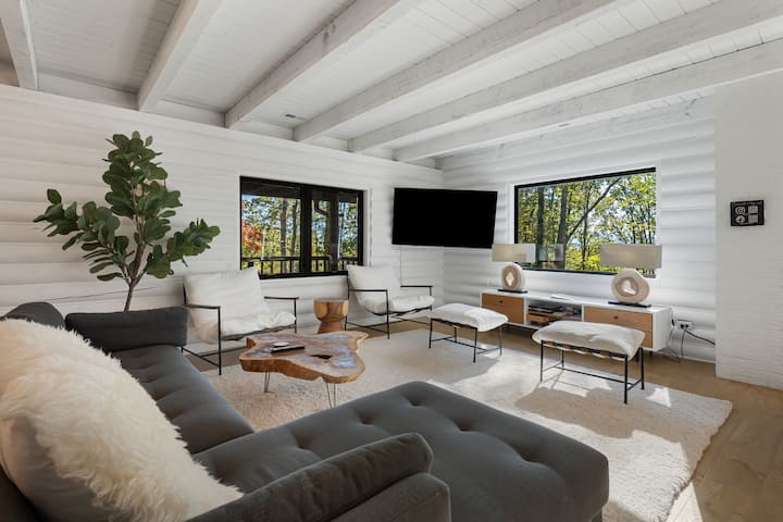 Modern Log Cabin On 8 Acres 10 Miles F/ Asheville - Sierra Nevada