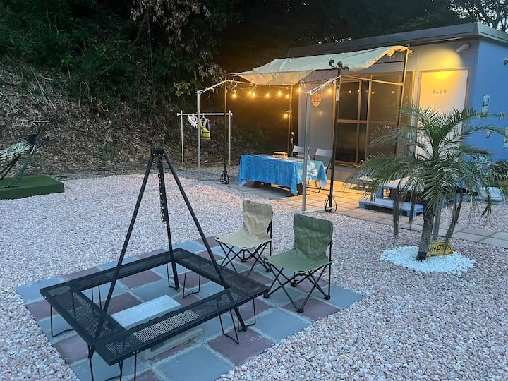 Bo Bo Village館山。2025年7月新開業。
寧靜的別墅區Relax。
Bbq。golf。 - Tateyama