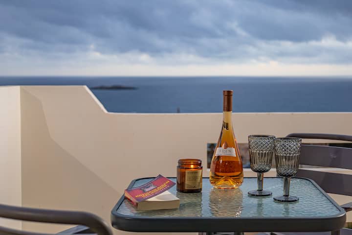 Panoramio Paleochora 16b Seaview Apartment Balcony - Paleochora