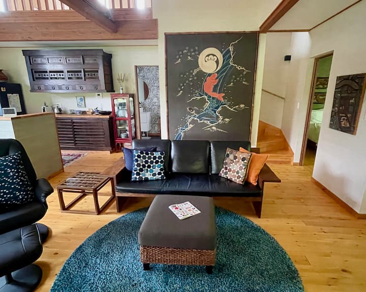 Japanese Antiques Modern Luxury Cottage In Nature - Yamagata