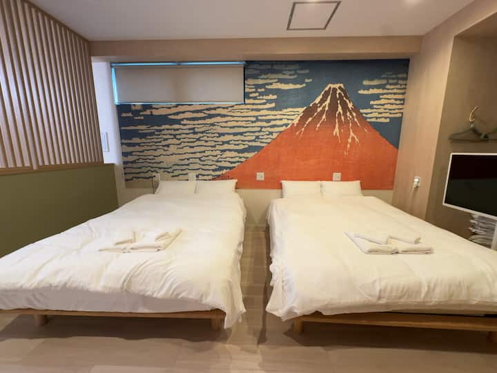 【新宿口四谷駅1分】新宿・銀座・渋谷・秋葉原まですぐ！｜新築の和室8人可 - Shinjuku