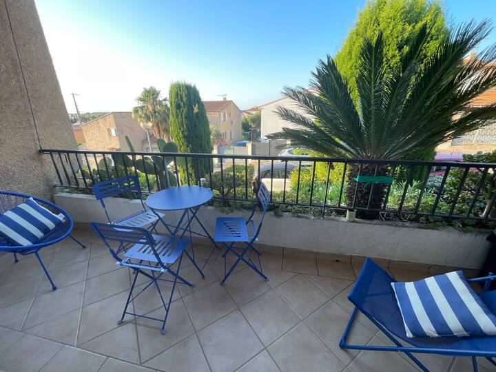 Duplex 4 Pers Terrasse Double Box Proche Plage 2km - Hyères