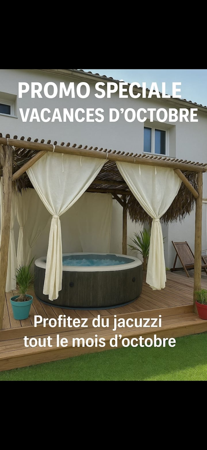 "La Villa D'aqui" Cosy Avec Piscine & Jacuzzi - Béziers
