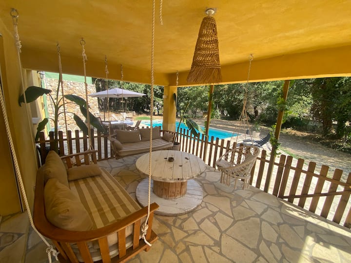 La Cigale- Rez De Villa Avec Piscine - Fayence