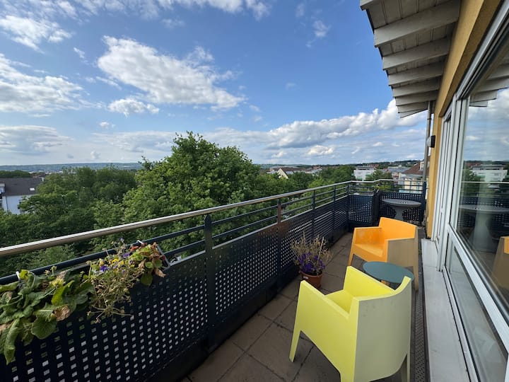 Bright Penthouse Xl Terrace - Aschaffenburg