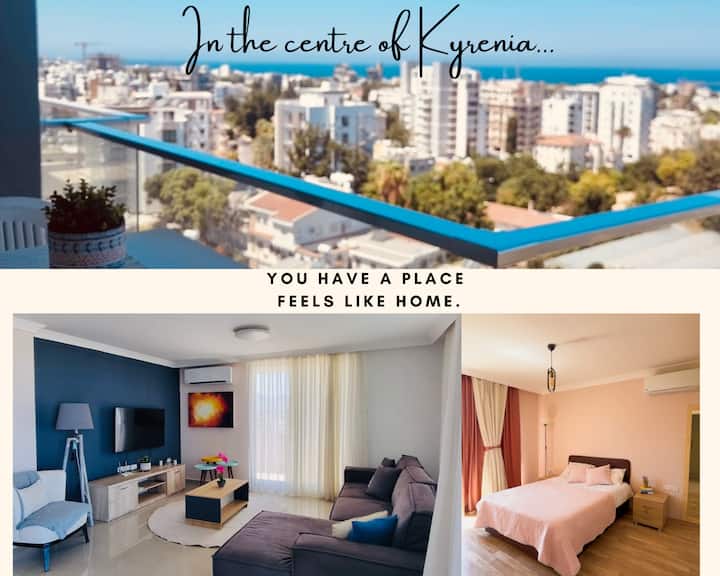 Spacious Central Penthouse With Stunning Sea View - Girne