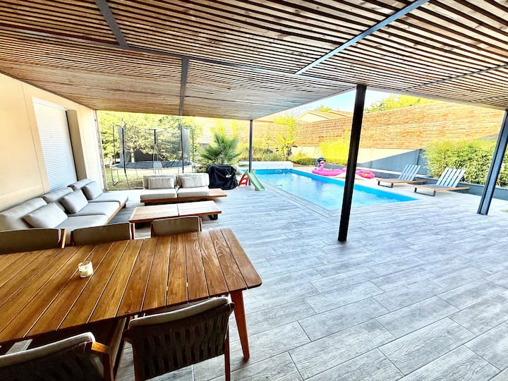 Grande Maison Familiale Design 8p. Piscine Jardin - Artigues-près-Bordeaux