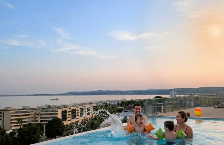 Les Vagues Du 5e :4 Pers, 2 Chambre, Clim & Wifi - Nice