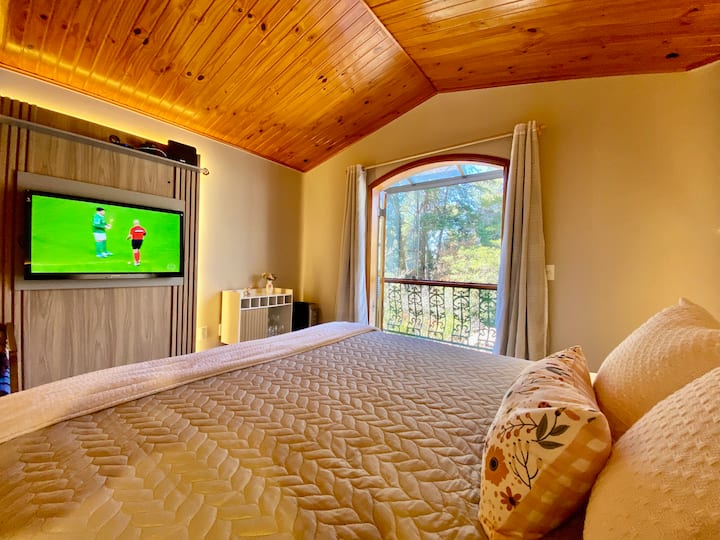 Studio Novo&romântico•estilo Europeu - Campos do Jordão