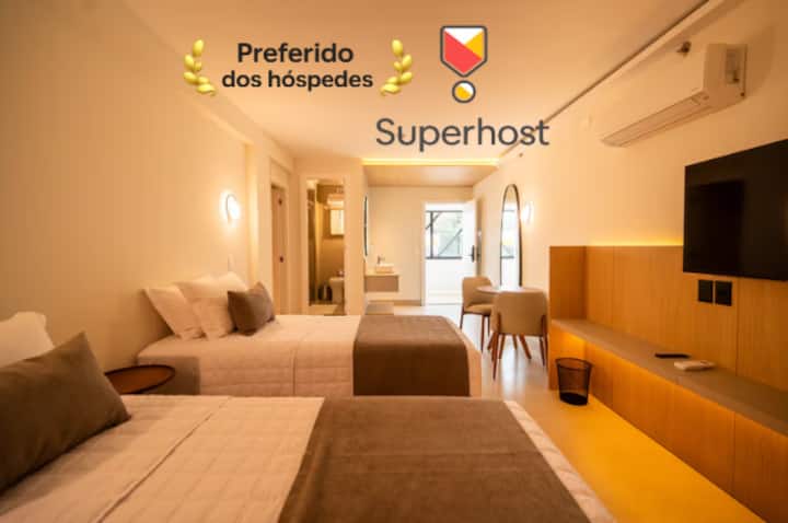 S06: Suíte 1 Casal + 4 Solteiros - Foz do Iguaçu