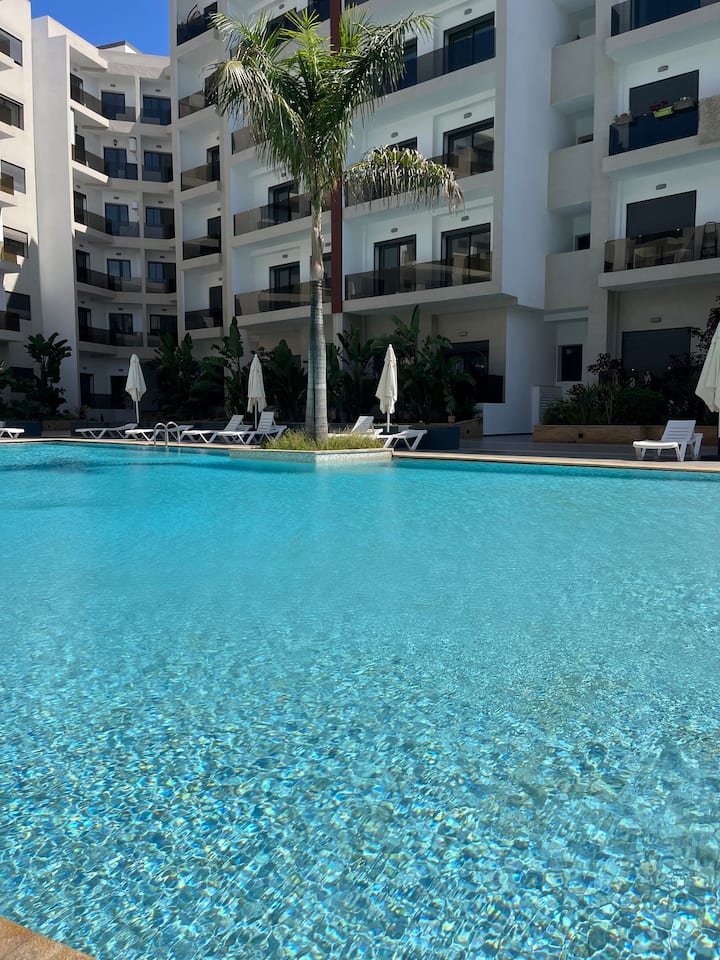 Studio 1 Min Plage -  Piscine - Clim - Fibre - Mohammédia