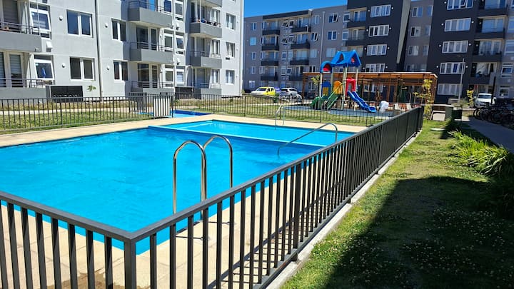 Depto. Acogedor, 2d+2b+1e, Aire Acondicionado - Los Angeles