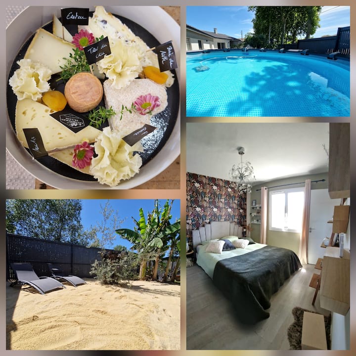 Villa Entière Avec Piscine Et Plage - 8 Pers Max - Forêt de Bouconne