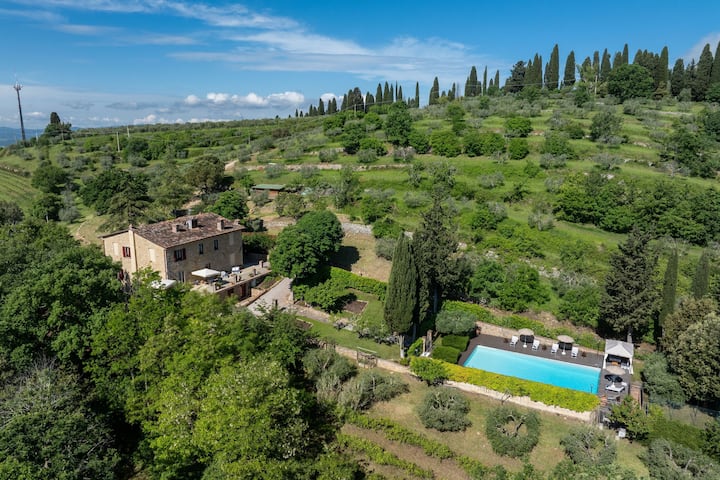 Tenuta Macericca Villa De Vacances Avec Piscine - San Gimignano