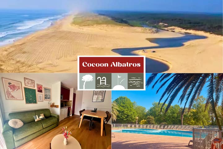 Cocoon Albatros | Vue Golf • Pins & Océan - Messanges