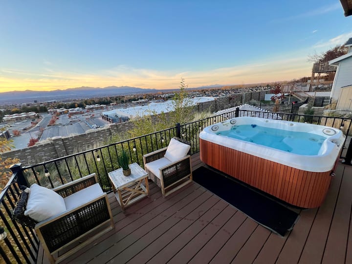 Ski&soak! 2br•hot Tub•epic Views•20 Min To Slopes - Sandy, UT
