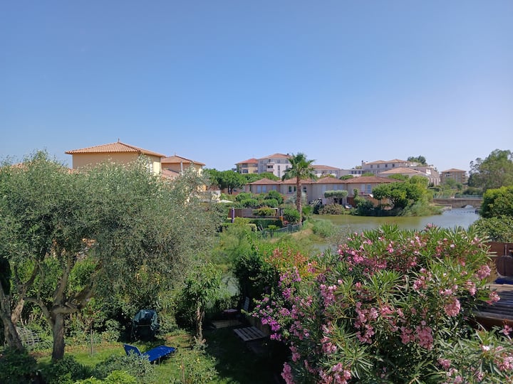 Chambre Evasion, Dans Villa Avec Piscine. - Palavas-les-Flots