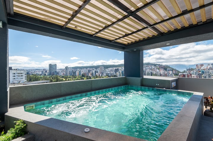 Estudio Cerca De La Carolina Y Terraza Con Jacuzzi - 