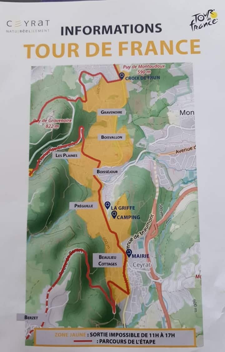 Tour De France : Vue Unique Depuis La Terrasse - Clermont-Ferrand