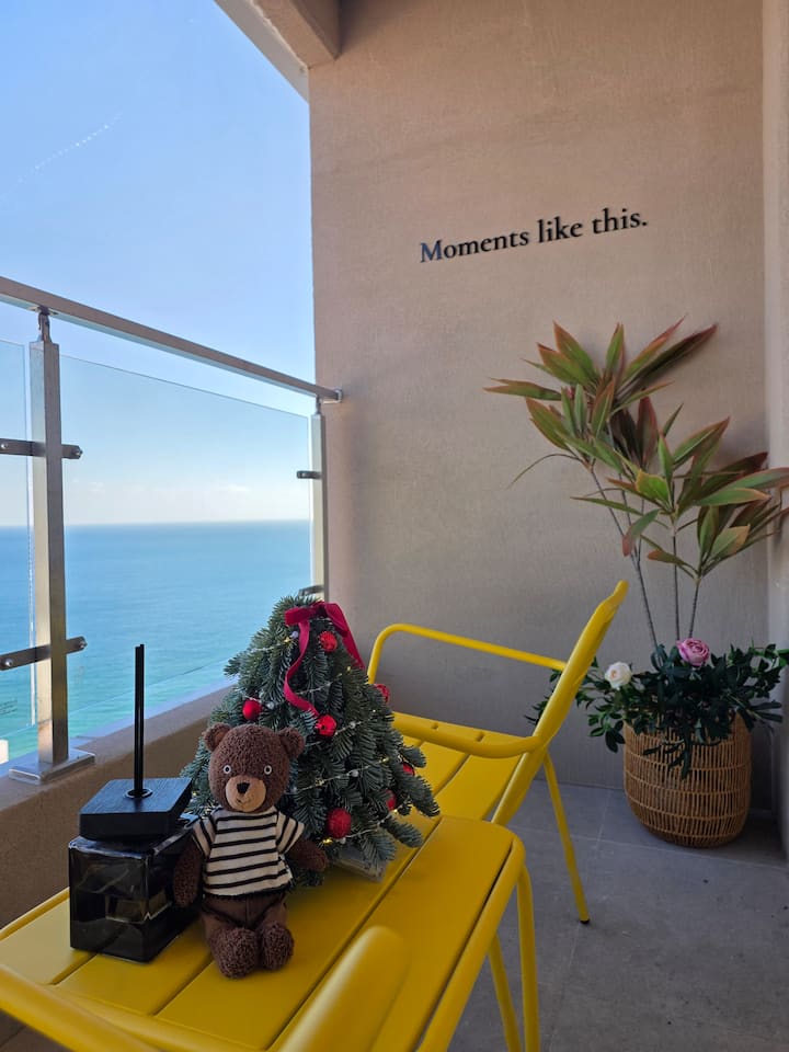 [해운대,신축]24층 파노라마 오션뷰/해변3분/지하철7분/테라스2 - Busan