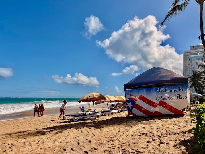 Vibrant Condado Beach Life - San Juan, Puerto Rico